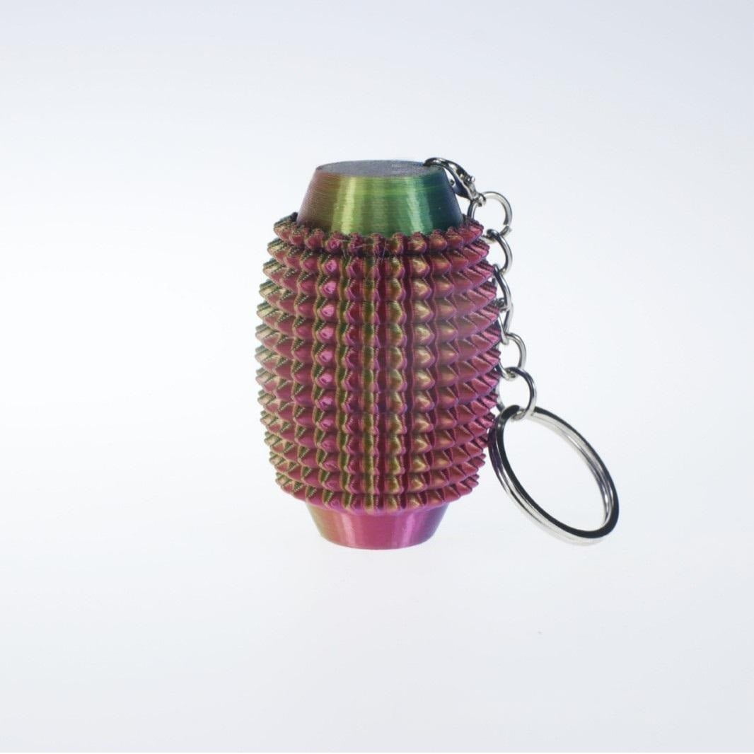 1PC RED BROWN 6CM 3D printed stick with oval key axis and press button ...