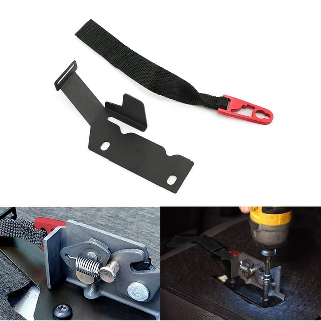 Ford F-150 Super Crew 2009-2018 Rear Seat Release Kit with Red Strap ...