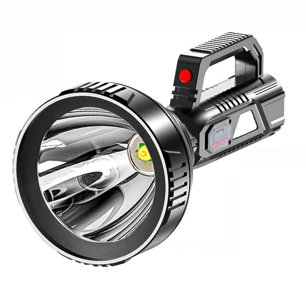 1PC Rechargeable Spotlight Flashlight, 90000 Lumens Super Bright Led ...