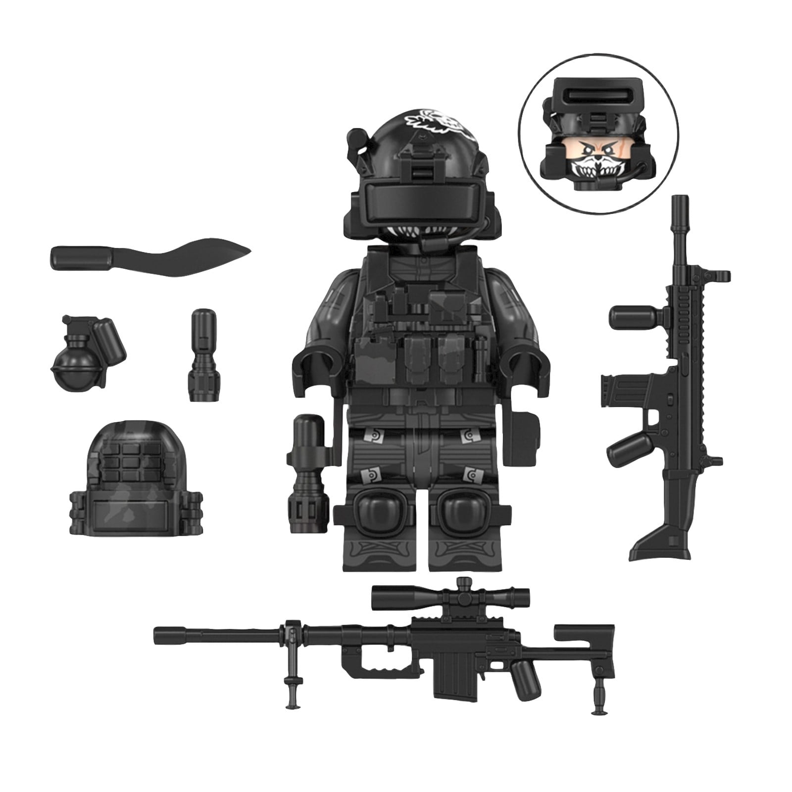 1PC Reconnaissance Soldier Building Blocks Minifigure Set 1.77Inch ...