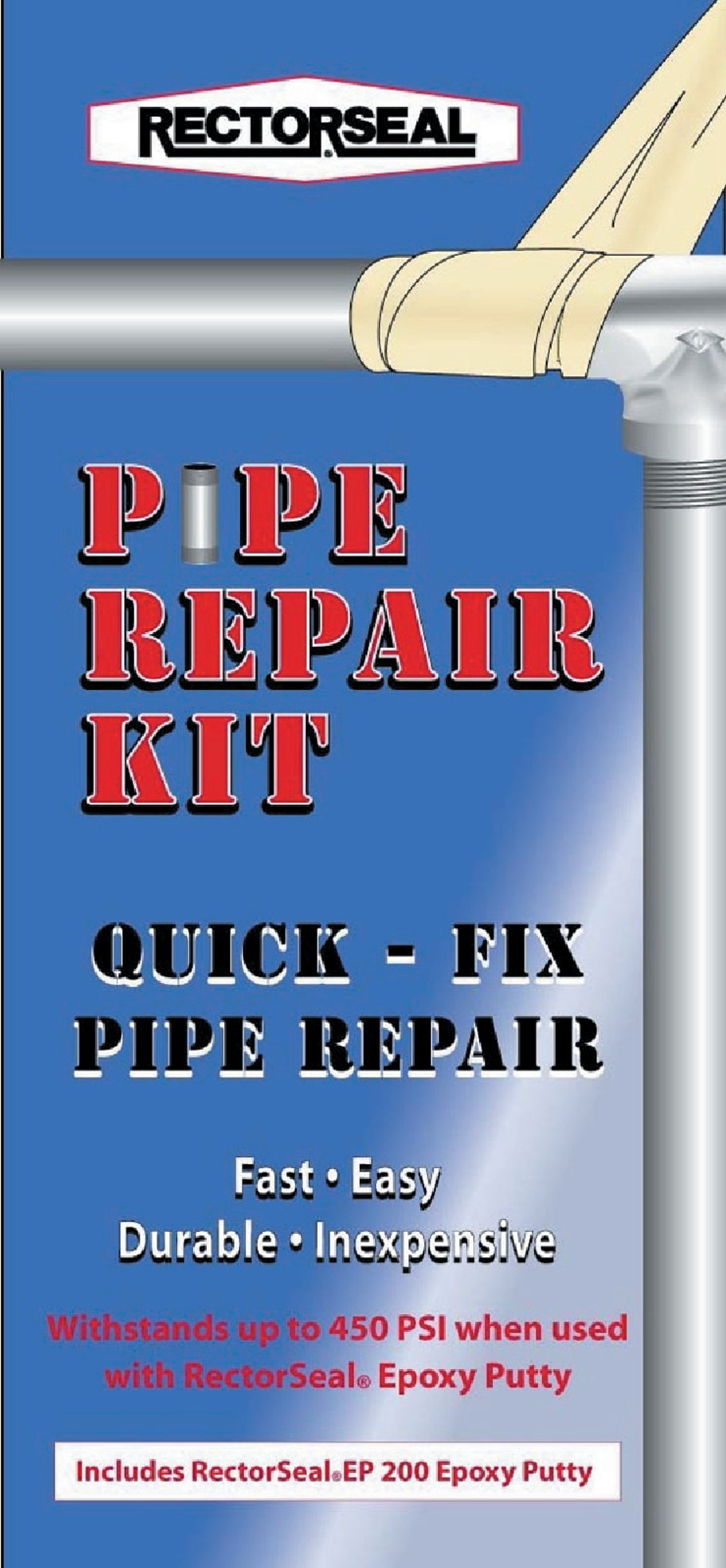 Rectorseal 2 In. x 4 Ft. Pipe Repair Kit 82112 82112 434603 - Walmart.com