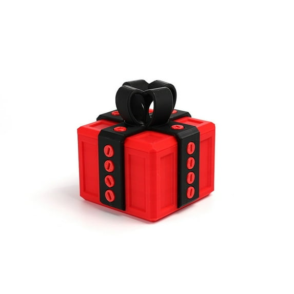 1PC Red and Black 8cm 3D Printed Junk Gift Box as Christmas gift box ...
