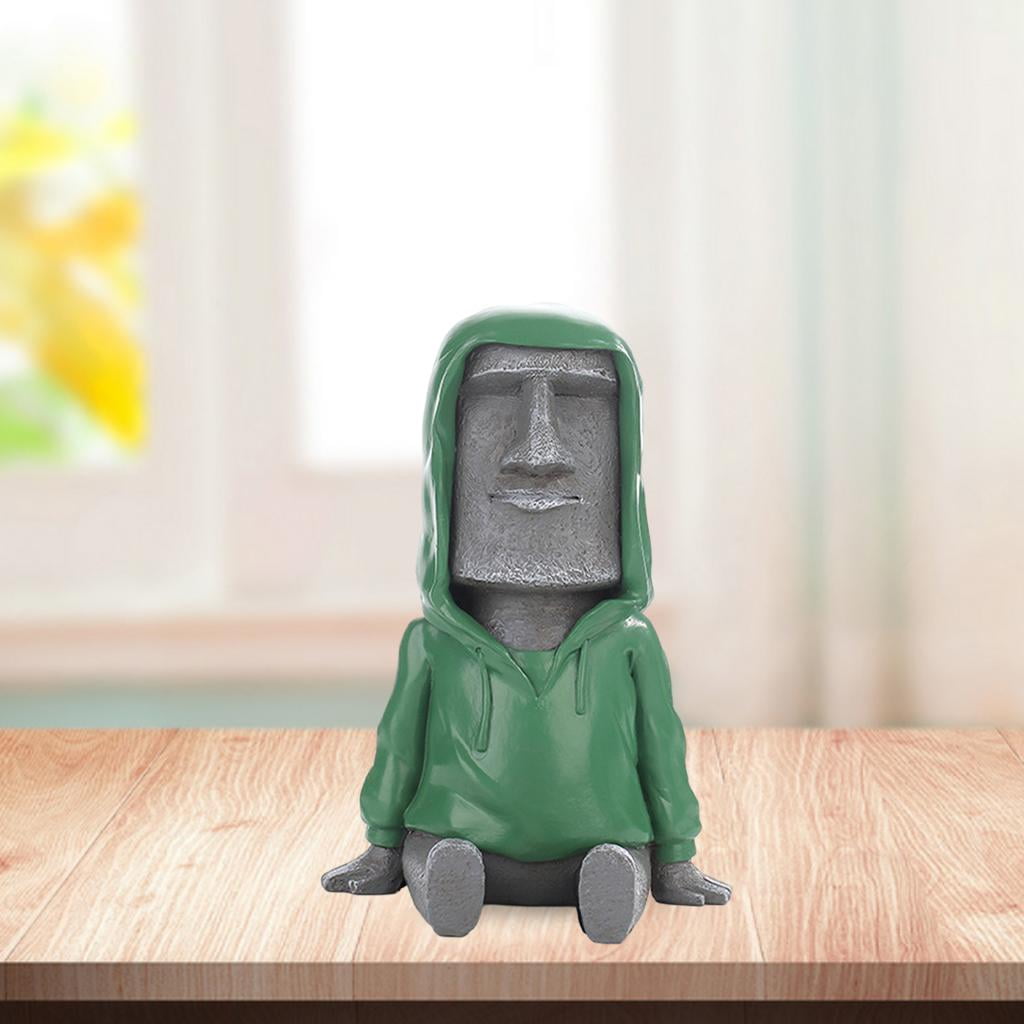 1PC Resin Easter Island Statue Decor Massive Megalith Retro Style ...