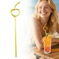 1PC Reusable Plastic Loop Curly Drinking Straws Party Decor Accessory ...