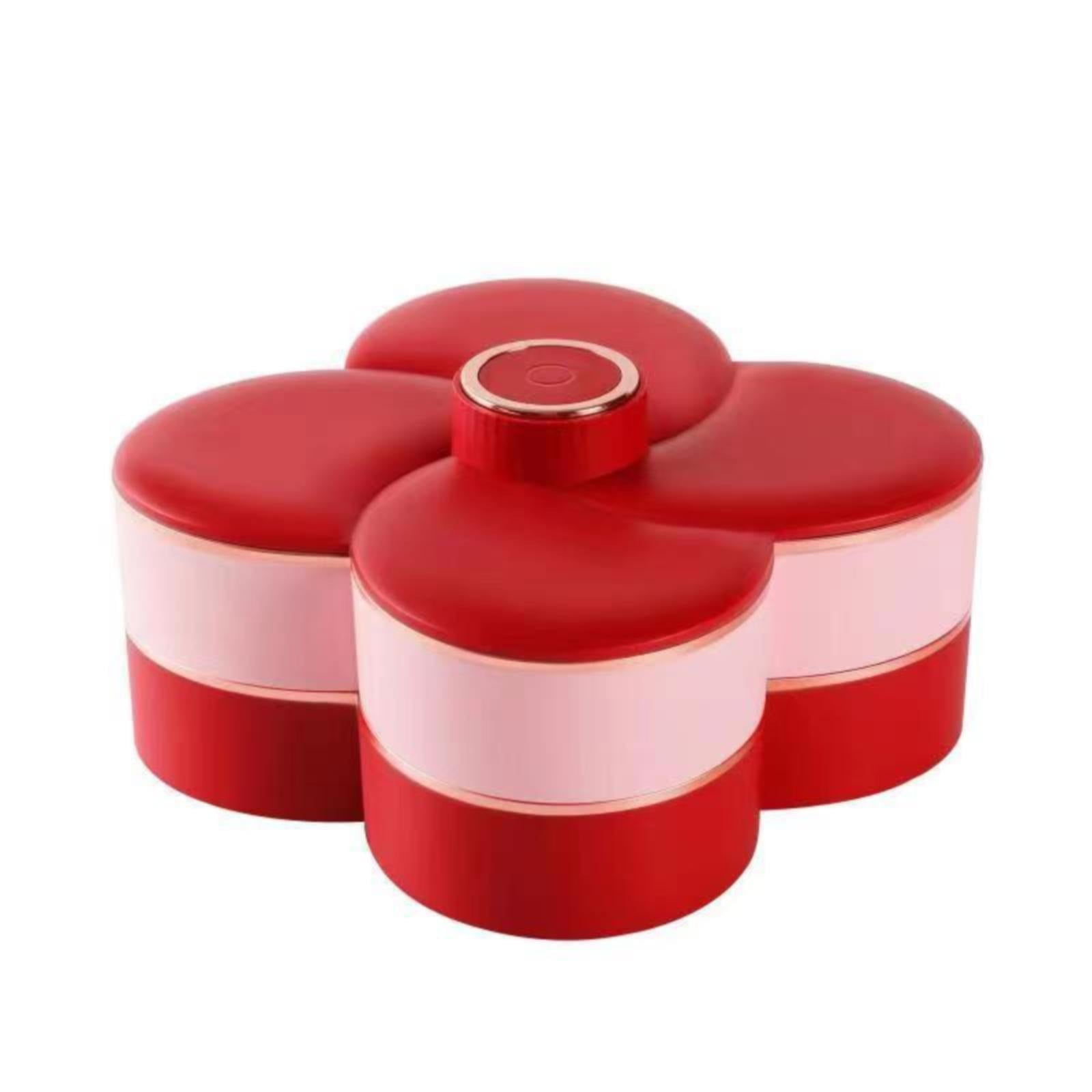 1PC Rotating Snack Tray Snack Plate Plastic Snack Box Snack Storage Box ...