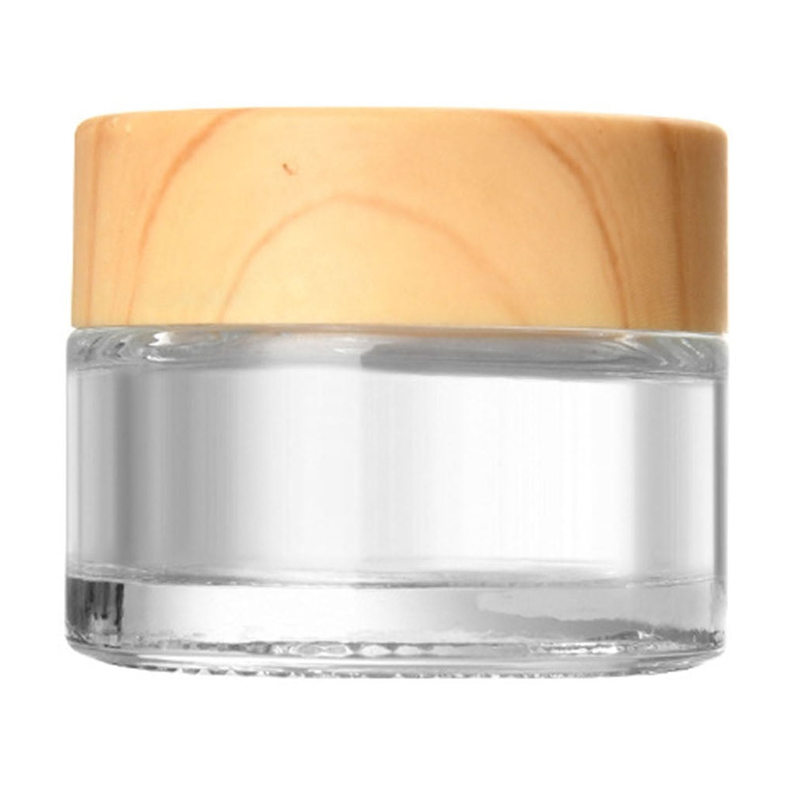 1PC Round Glass Jars with Leakproof lids Empty Glass Sample Jars for ...
