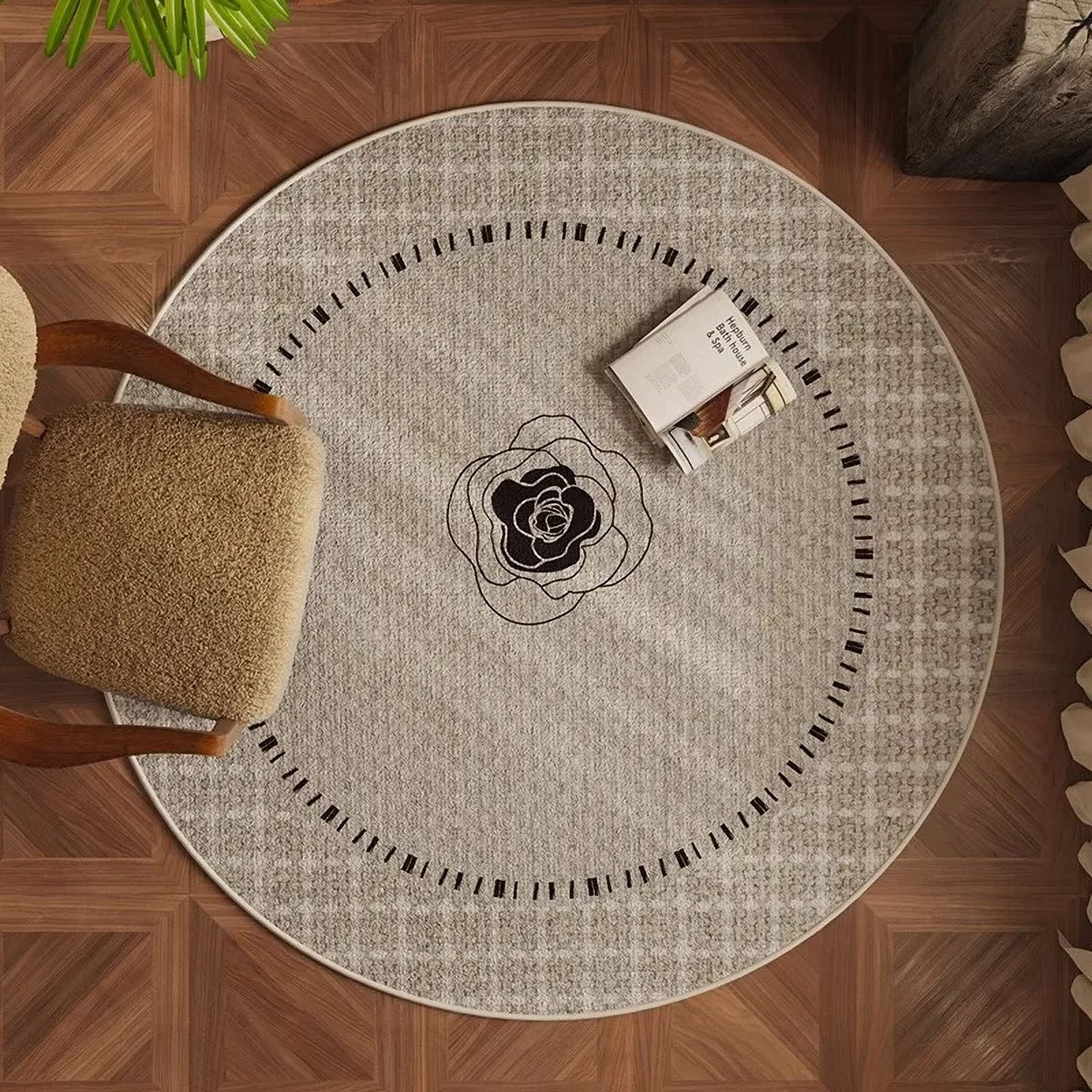1PC Round Modern Carpet Large Area rative Sofa Coffee Table Rug Thick ...