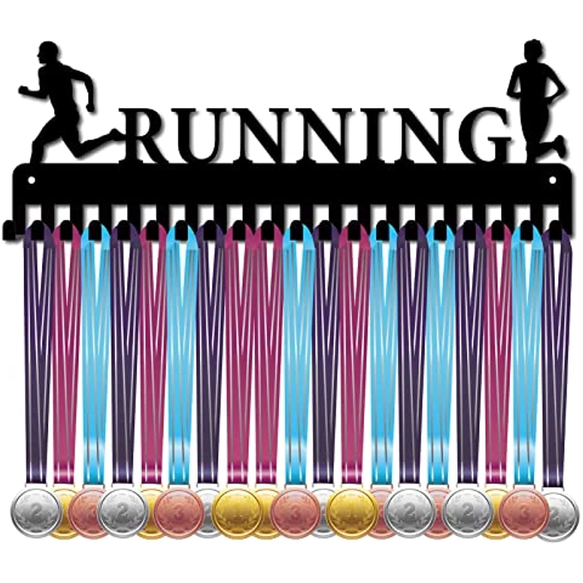 1PC Running Medal Holder Sport Runner Athlete Medals Hanger Display ...