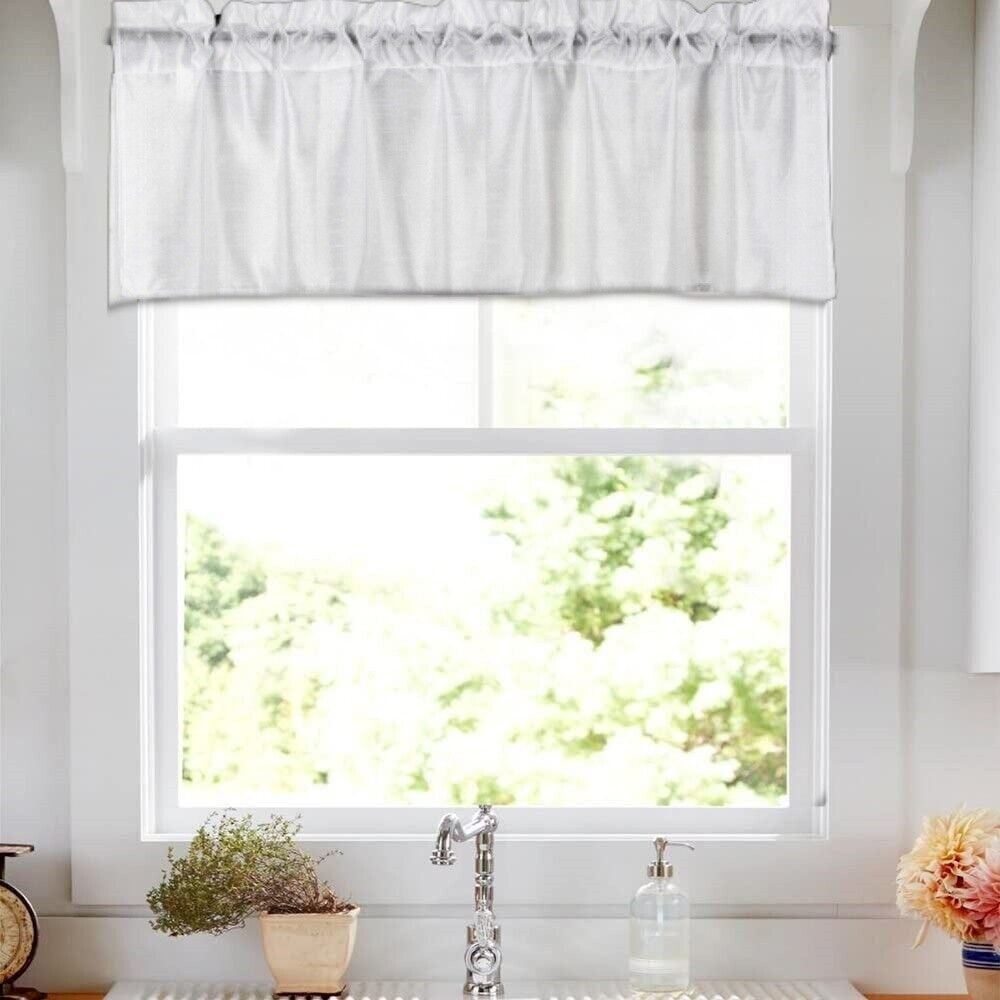 1PC STRAIGHT VALANCE SWAG semisheer WINDOW CURTAIN DRAPE 55" W X 18" L ...