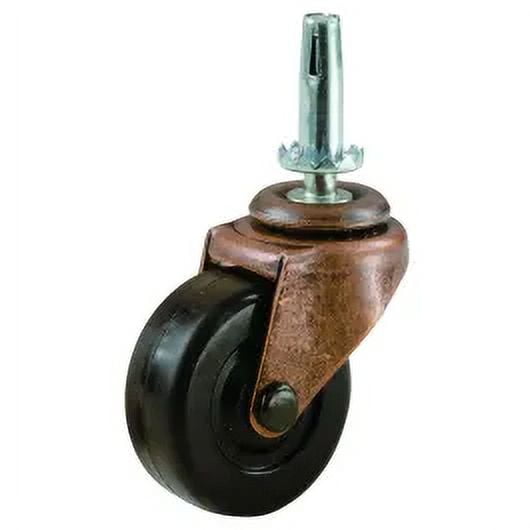 1PC Shepherd Hardware 9345 2 Inch Rubber Wheel Swivel Stem Casters 2 ...