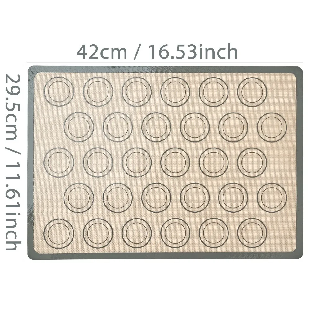 1PC Silicone Baking Mat - Non Stick Oven Liner for Cookies/Macarons ...