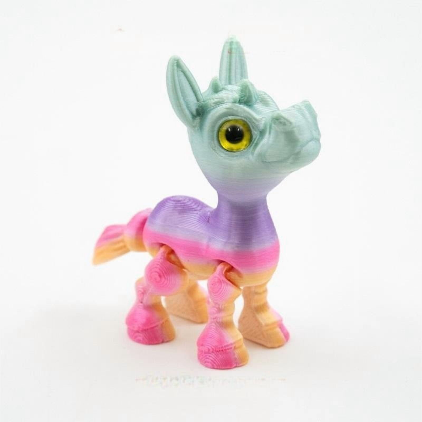 1PC Silk Candy 6CM 3D Printed Donkey with Articulated Tail - Creative ...