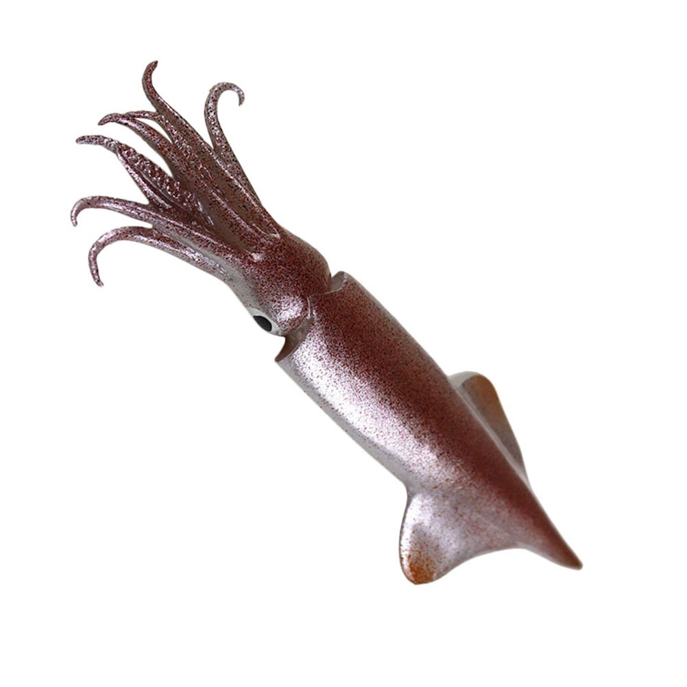 1PC Simulated Squid Model PVC Artificial Miniatures Squid Seafood Model ...