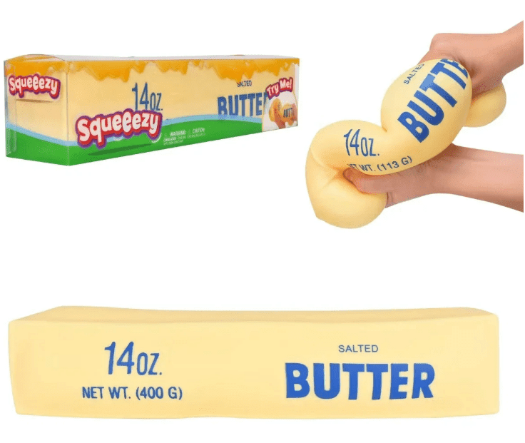 1PC Slow Rising Squishing Butter Stick, 14oz 10" Sticky Butter Sticks ...