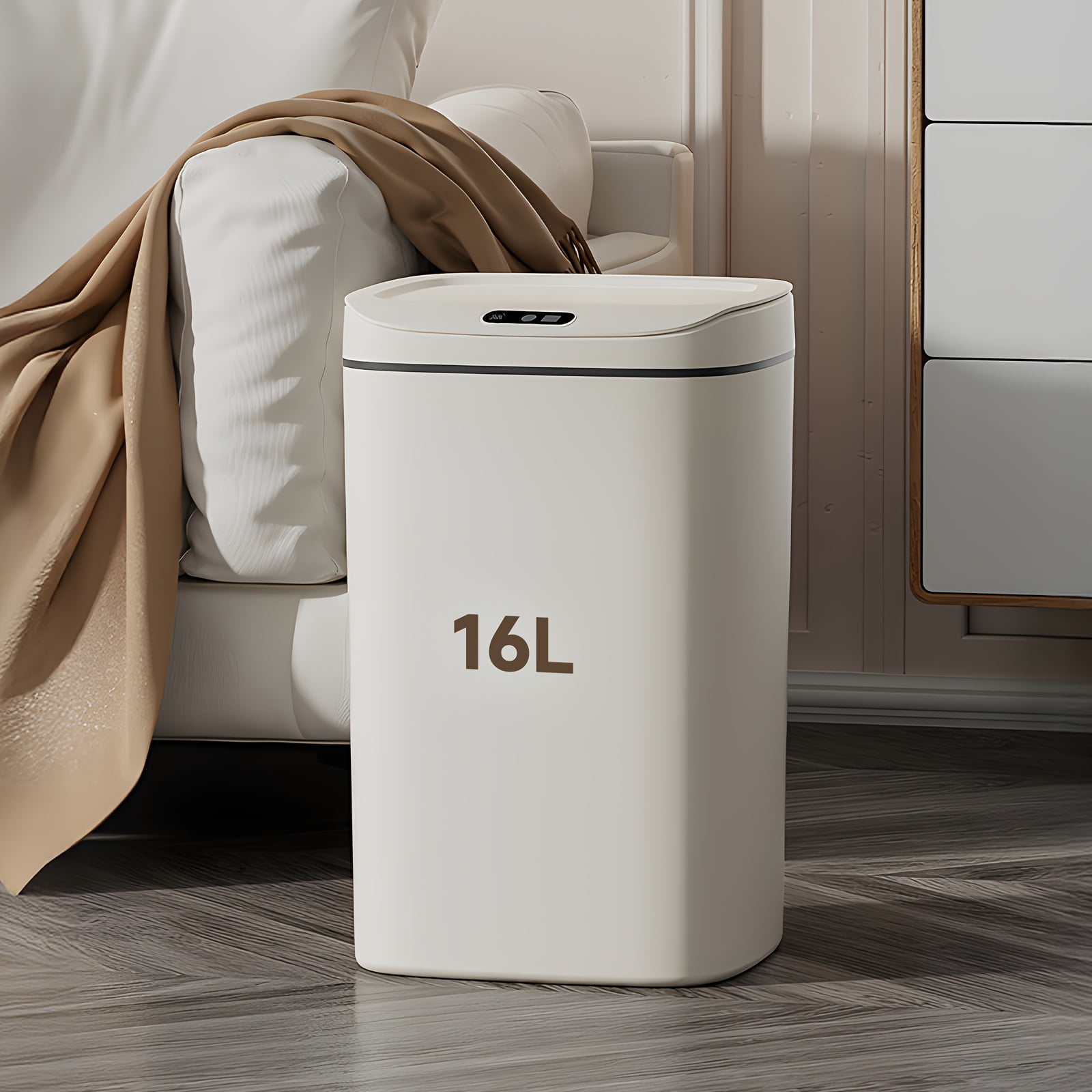 1PC Smart Sensor Trash Can - Touchless Wastebasket with Auto On/Off ...