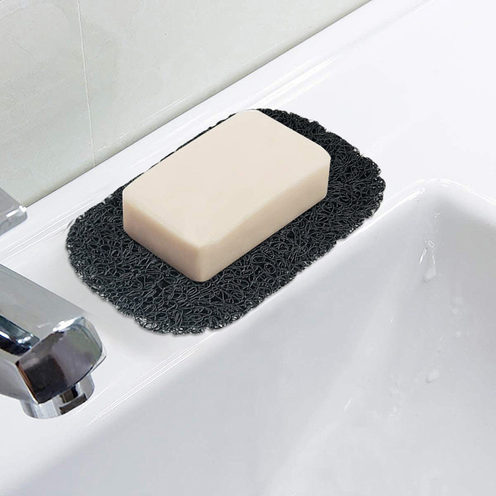1PC Soap Saver Pad,S Draining Soap Holder for Bar Soap,Non- Soap ...