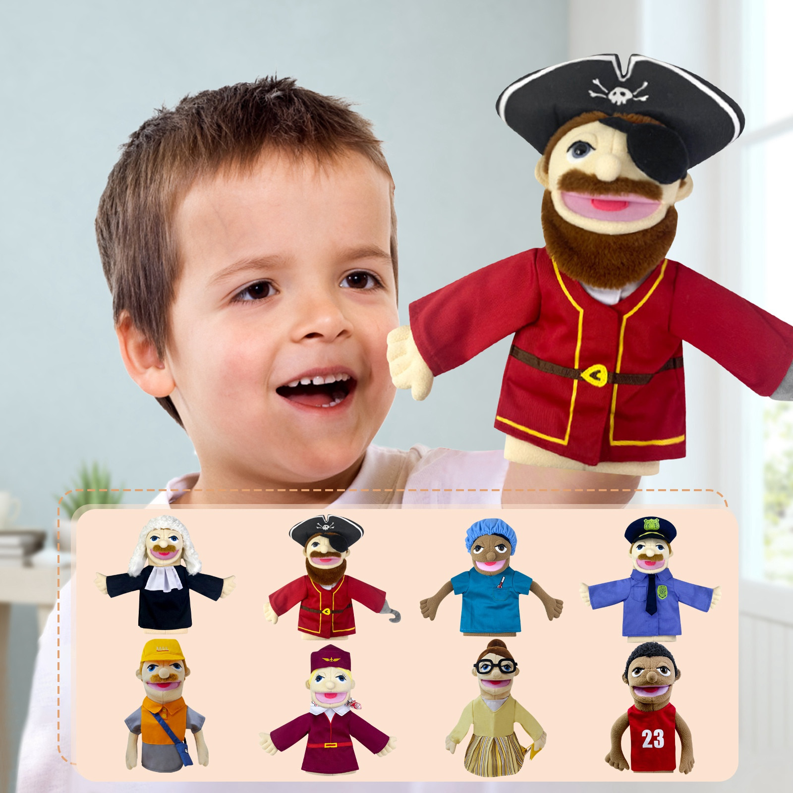 TrendyHot 1PC Soft Plush Toy Hand Puppet for Play House, Mischievous ...