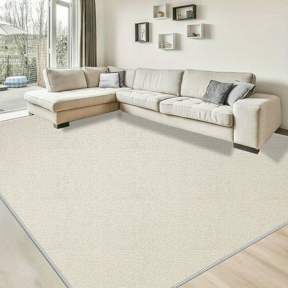 1PC Solid Color Area Carpet Local Carpet, Lightweight Washable Easy-to ...