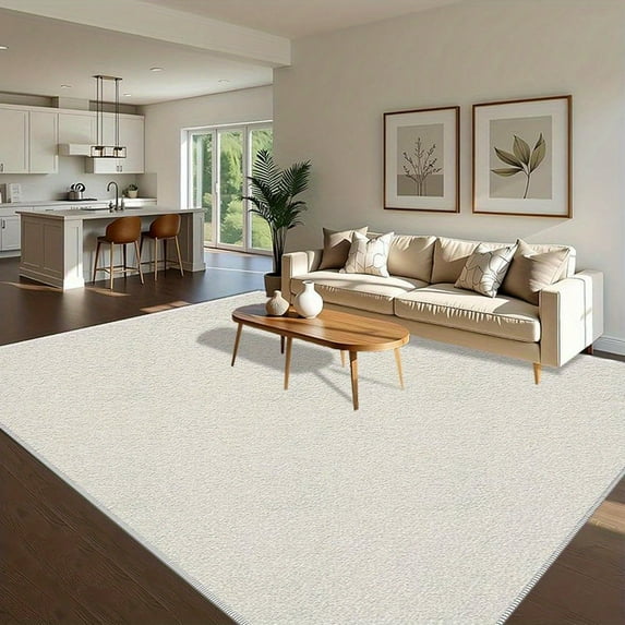 1PC Solid Color Area Carpet Local Carpet, Lightweight Washable Easy-to ...