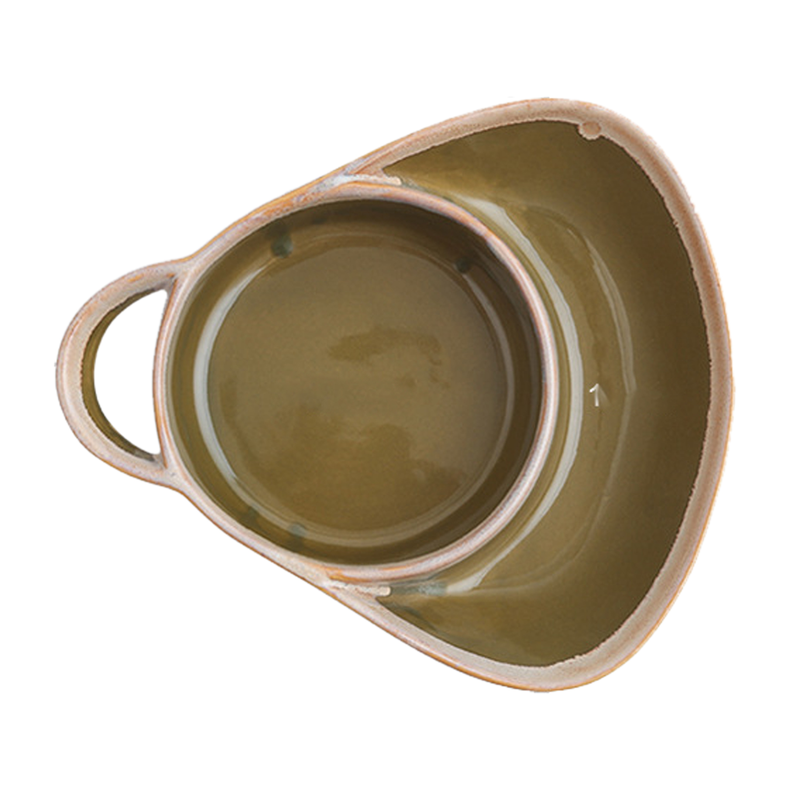 1PC Soup and Side Bowl Plate Ceramic, Chip and Dip Divided Bowls ...