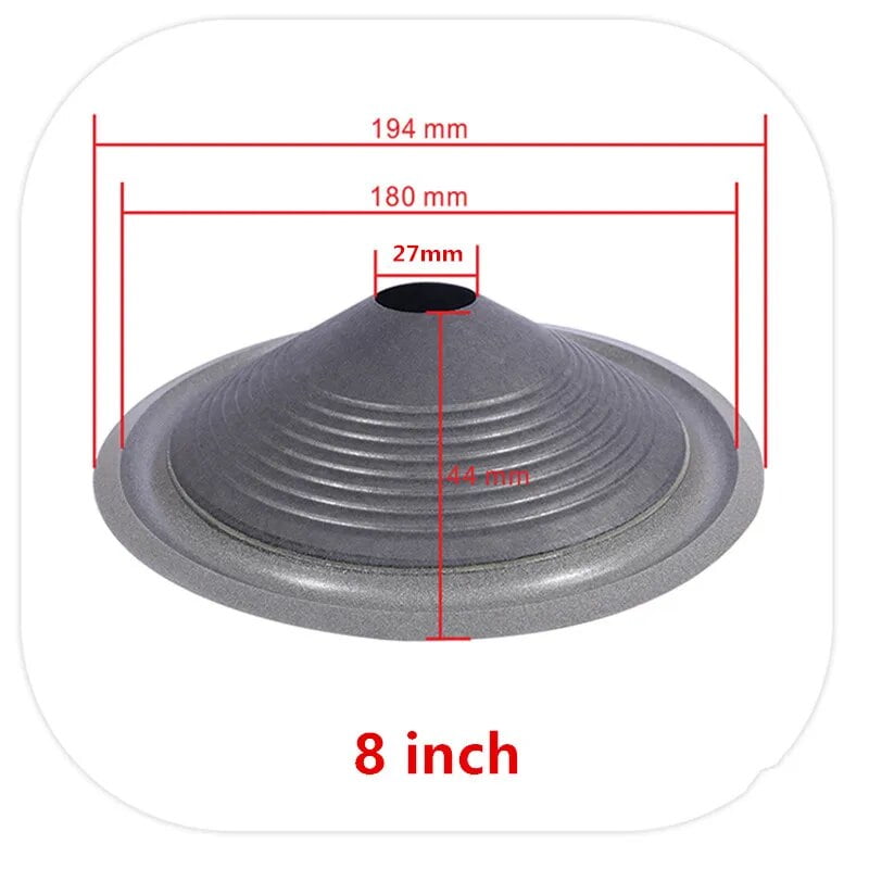 1PC Speaker Woofer Paper Cone 3/4/5/6.5/8/10/12 Inch Foam Surround ...
