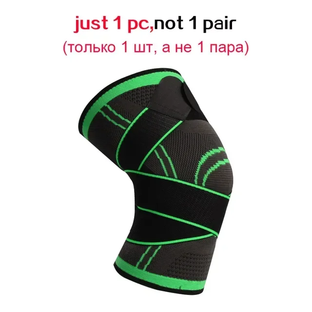 1PC Sports Knee Pad Men Pressurized Elastic Knee Pad Support Fitness ...