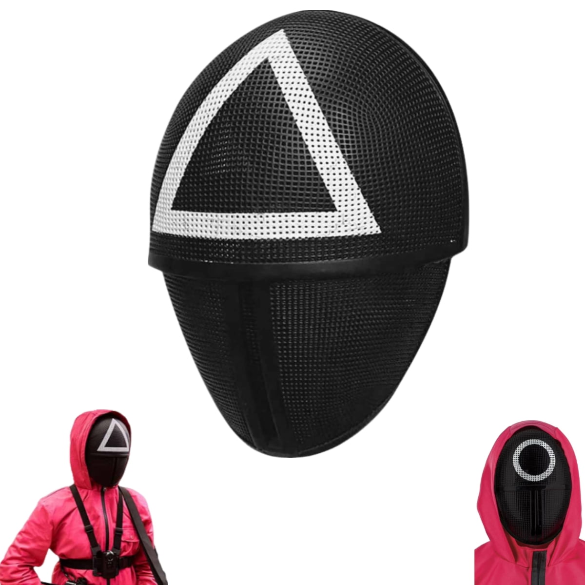 1PCSquids Gamegame Mask Triangle Full Face Masks Black - Walmart.com