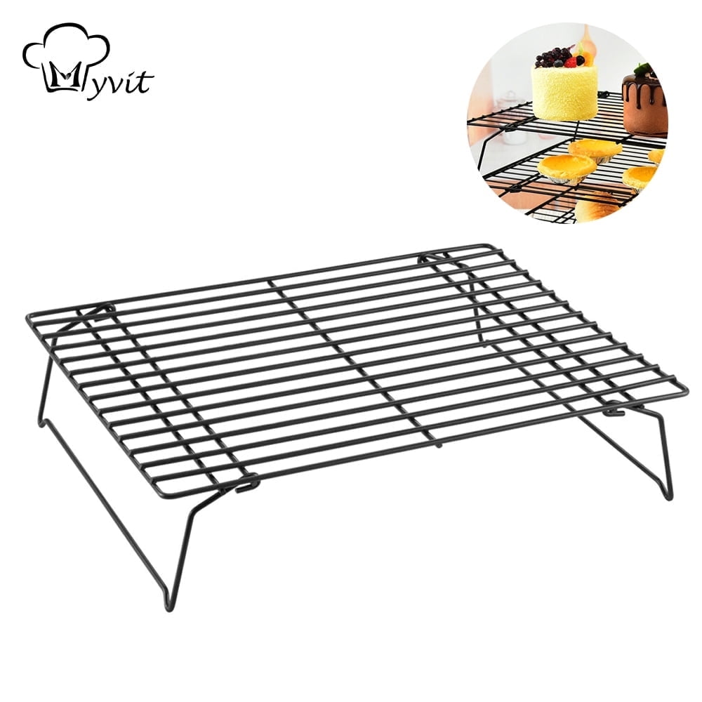 MYVIT Stackable Cooling Rack, Carbon Steel, Black Coating, 15x10x3 Inch ...
