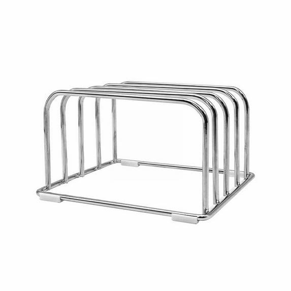 1PC Stainless Steel Cutting Board Rack, 4-Slot Countertop Organizer for ...