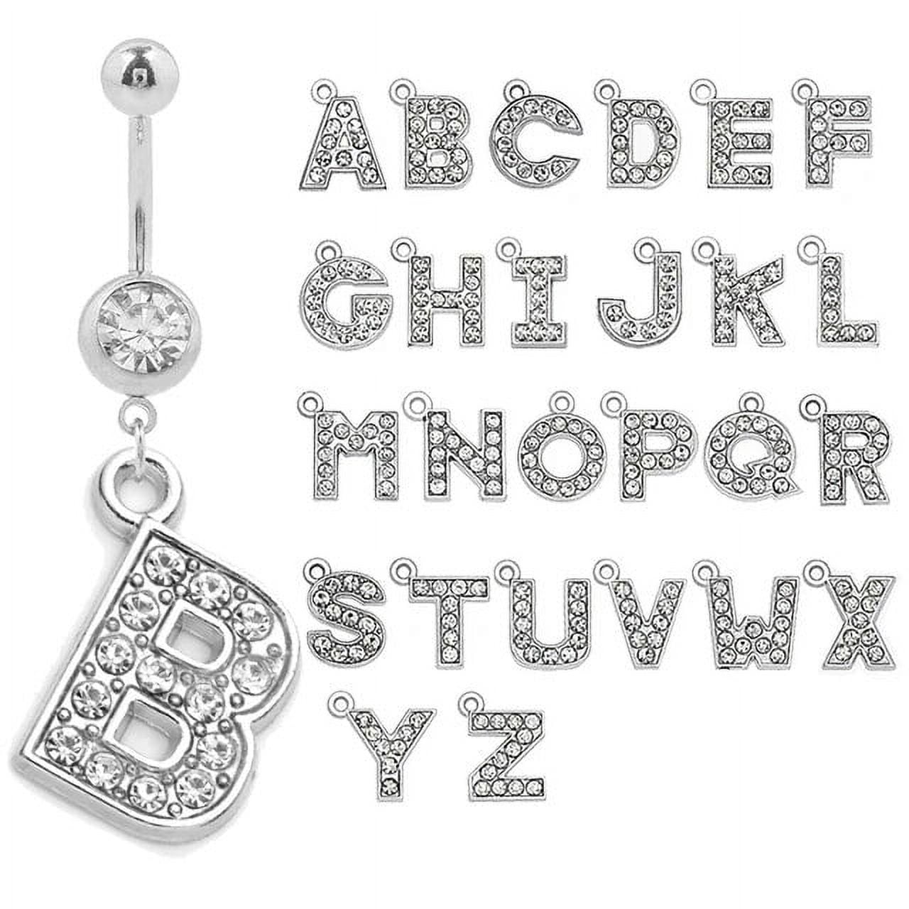 1PC Stainless Steel Dangle Belly Button Rings Piercing Navel Pendant ...