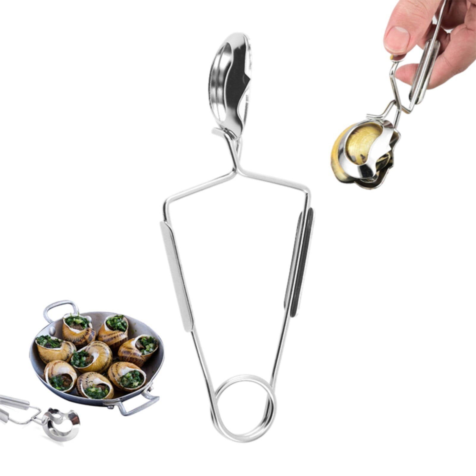 1PC Stainless Steel Field Screw Clamp Tongs Stainless Escargot Tongs ...
