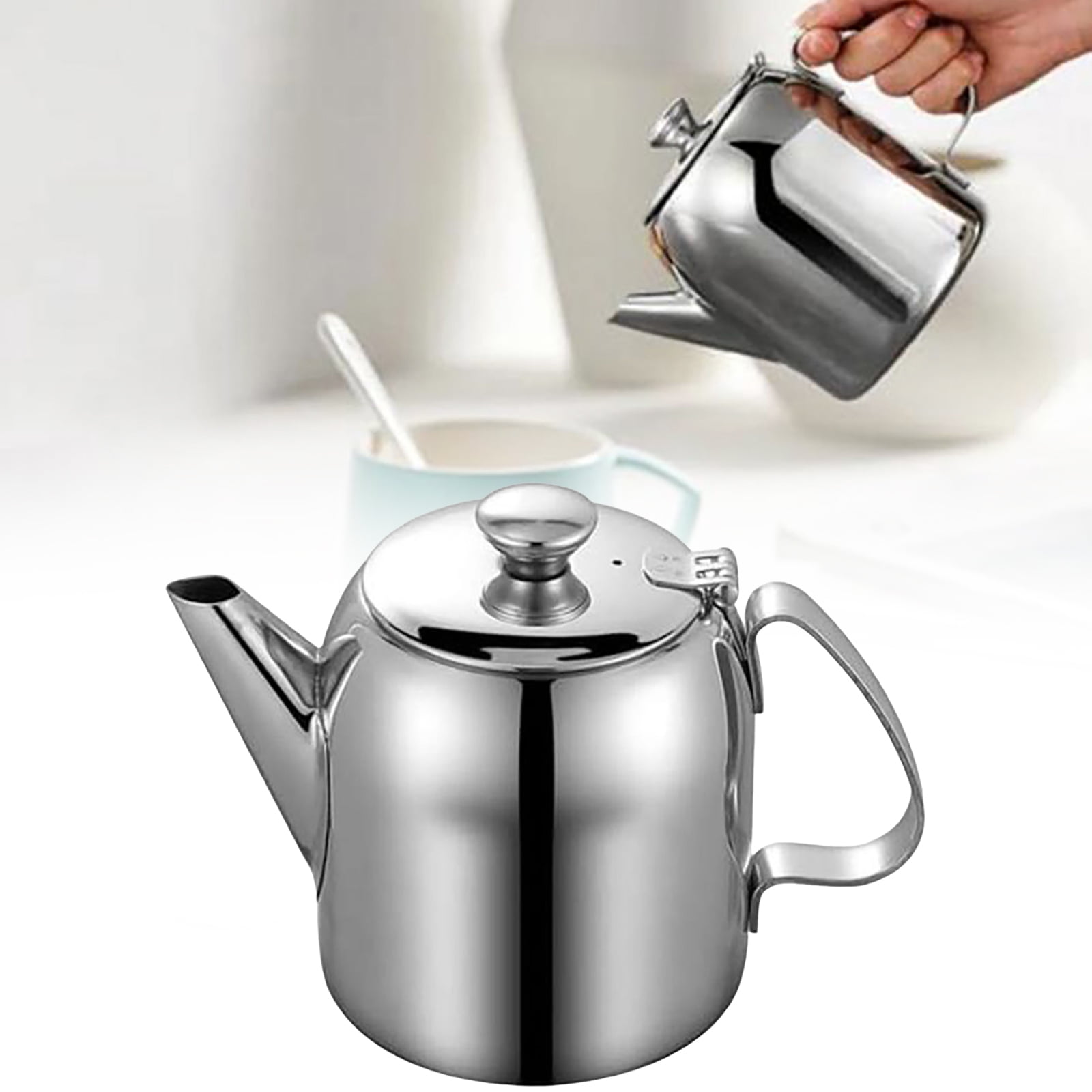 1PC Stainless Steel Teapot 20 Oz , Coffee Pot Teapot Stainless Steel ...