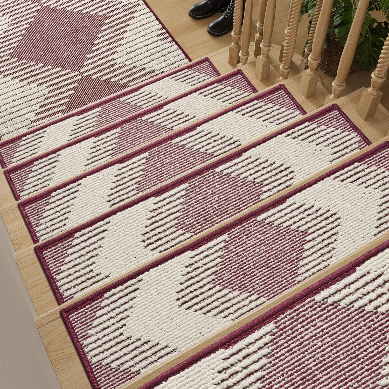 1PC Stair-Treads Non Slip, 3D Peel and Stick Stair Treads for Wooden ...