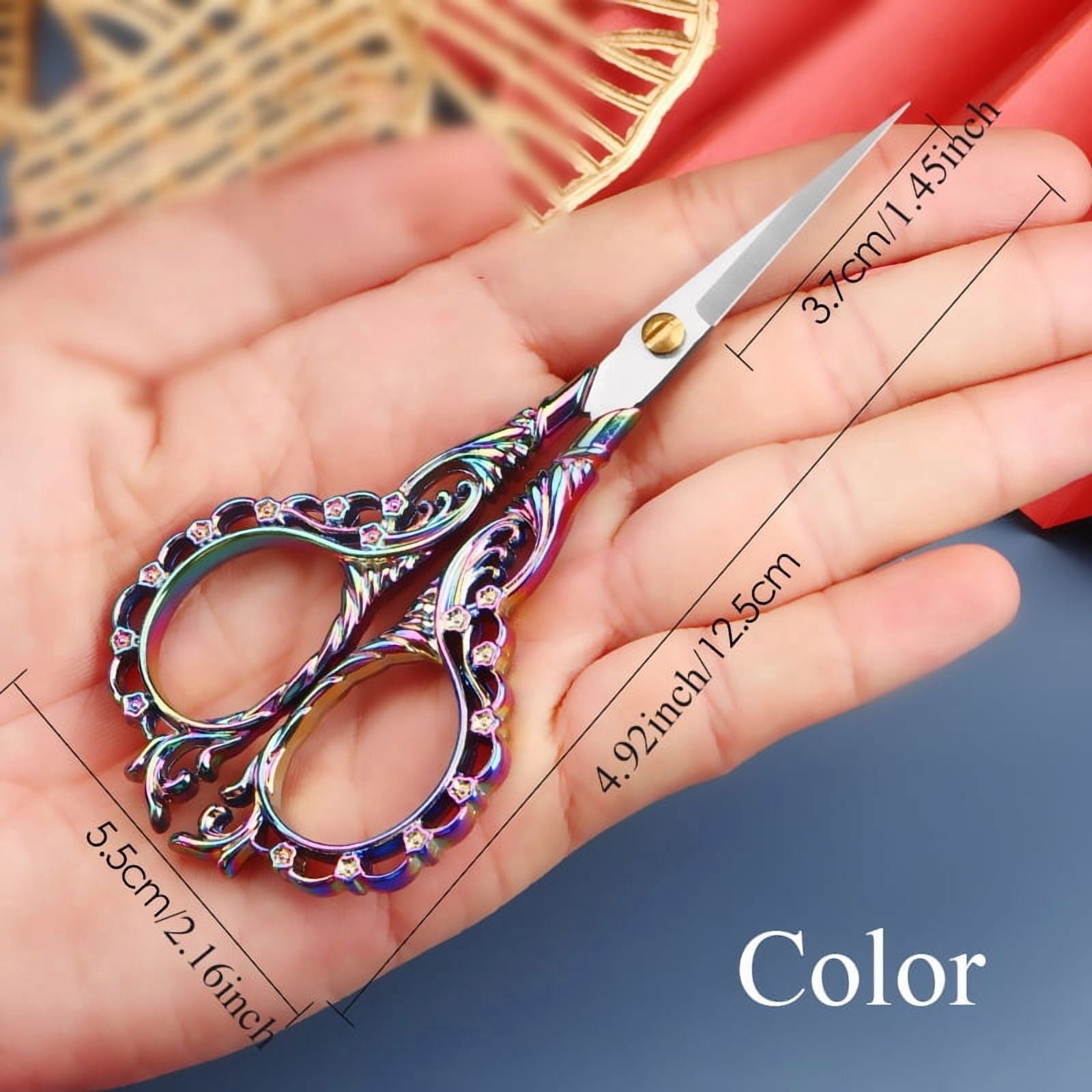Vintage Embroidery Scissors, Stainless Steel Craft Scissors for Sewing ...