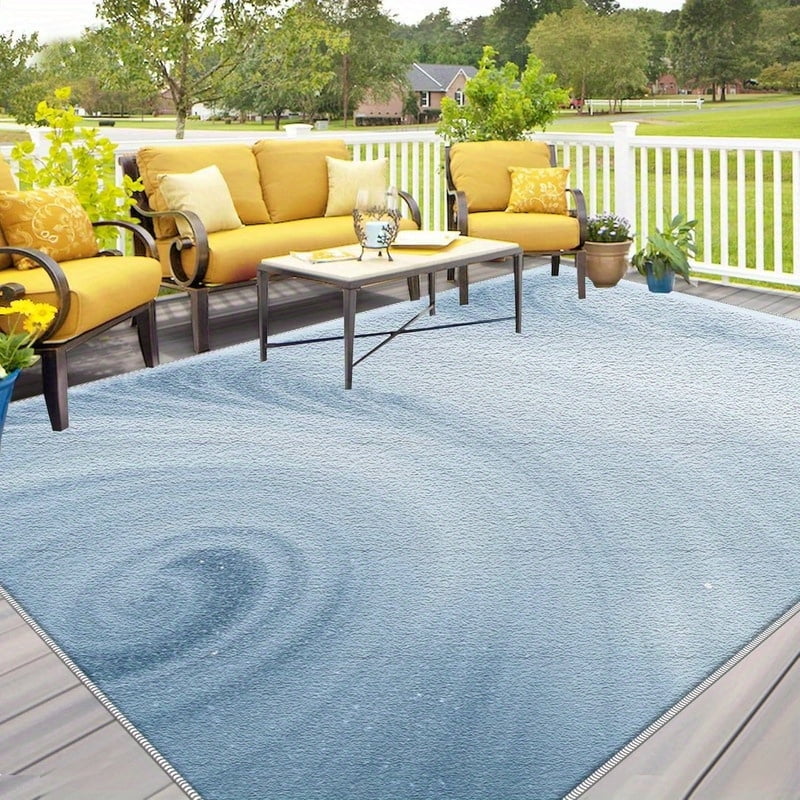 1PC Swirl Pattern Area Rug Partial Carpet, Lightweight Washable Easy-to ...