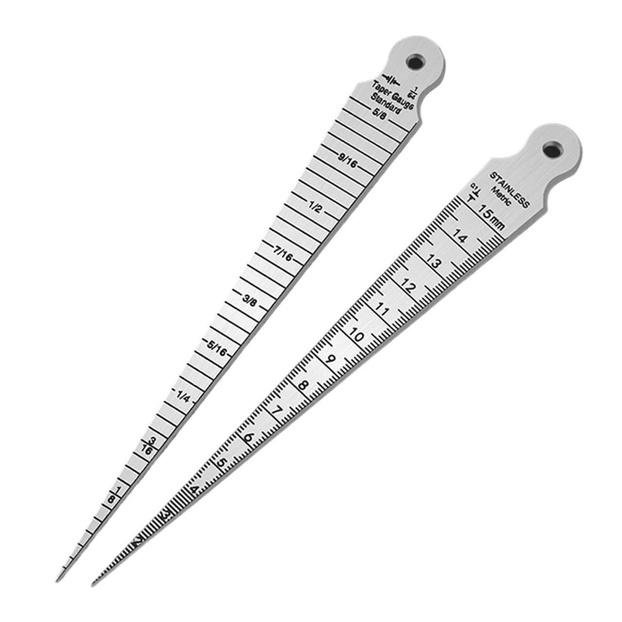 1PC Taper Gauge Feeler 1-15mm Stainless Steel Gap Hole Measuring Tool ...