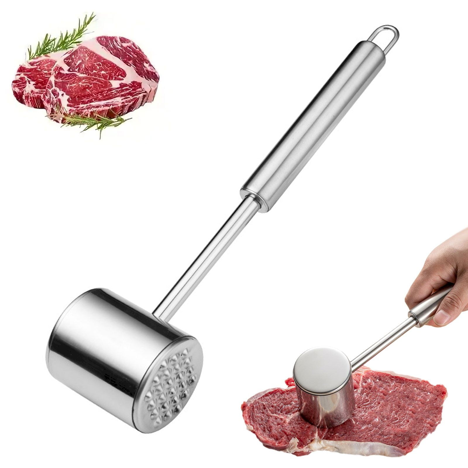 1PC Tender Meat Muscle Breaker 304 Stainless Meat Hammer Meat Mallet ...