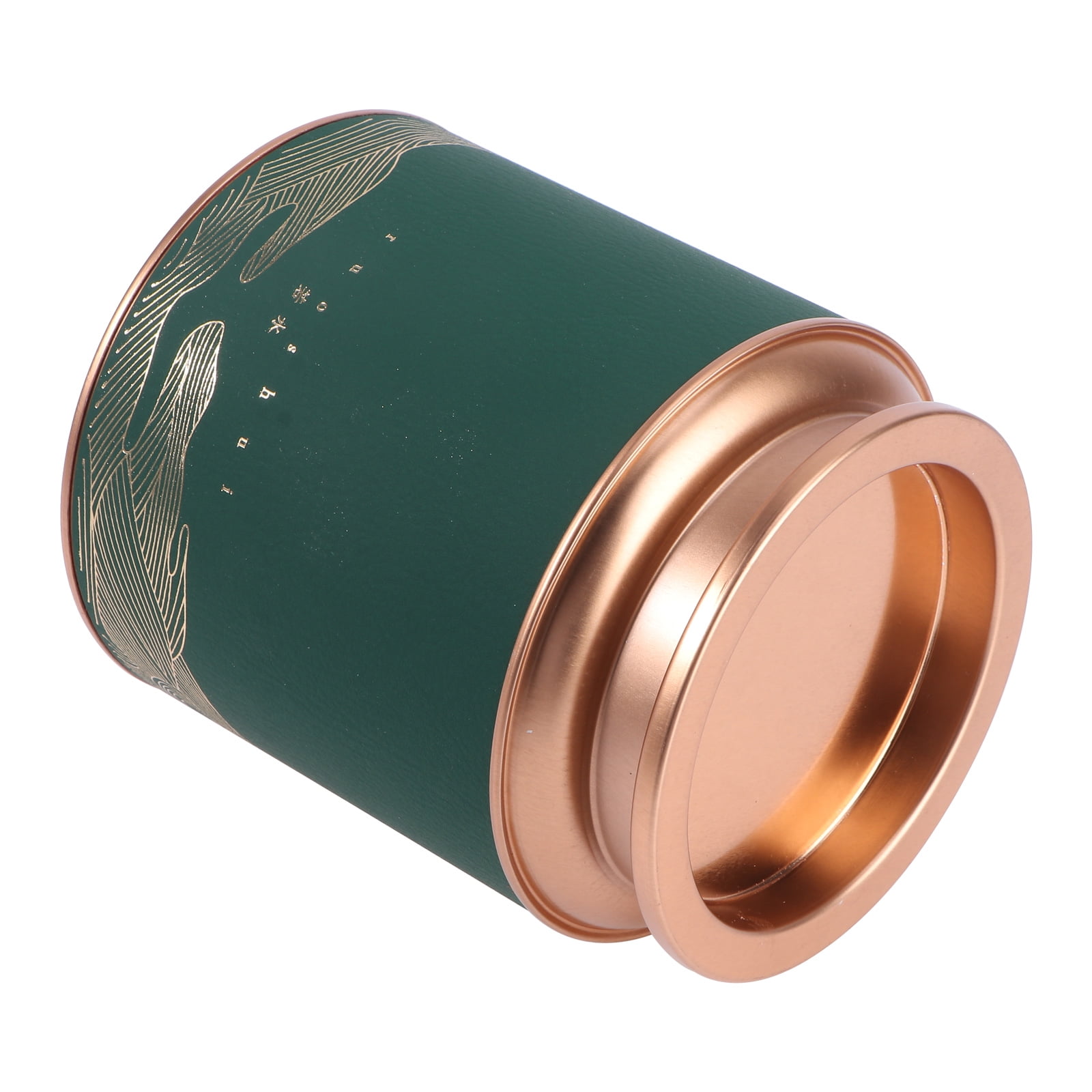 1PC Tinplate Tea Canister Round Sealed Tea Storage Jar Chic Tea Packing ...