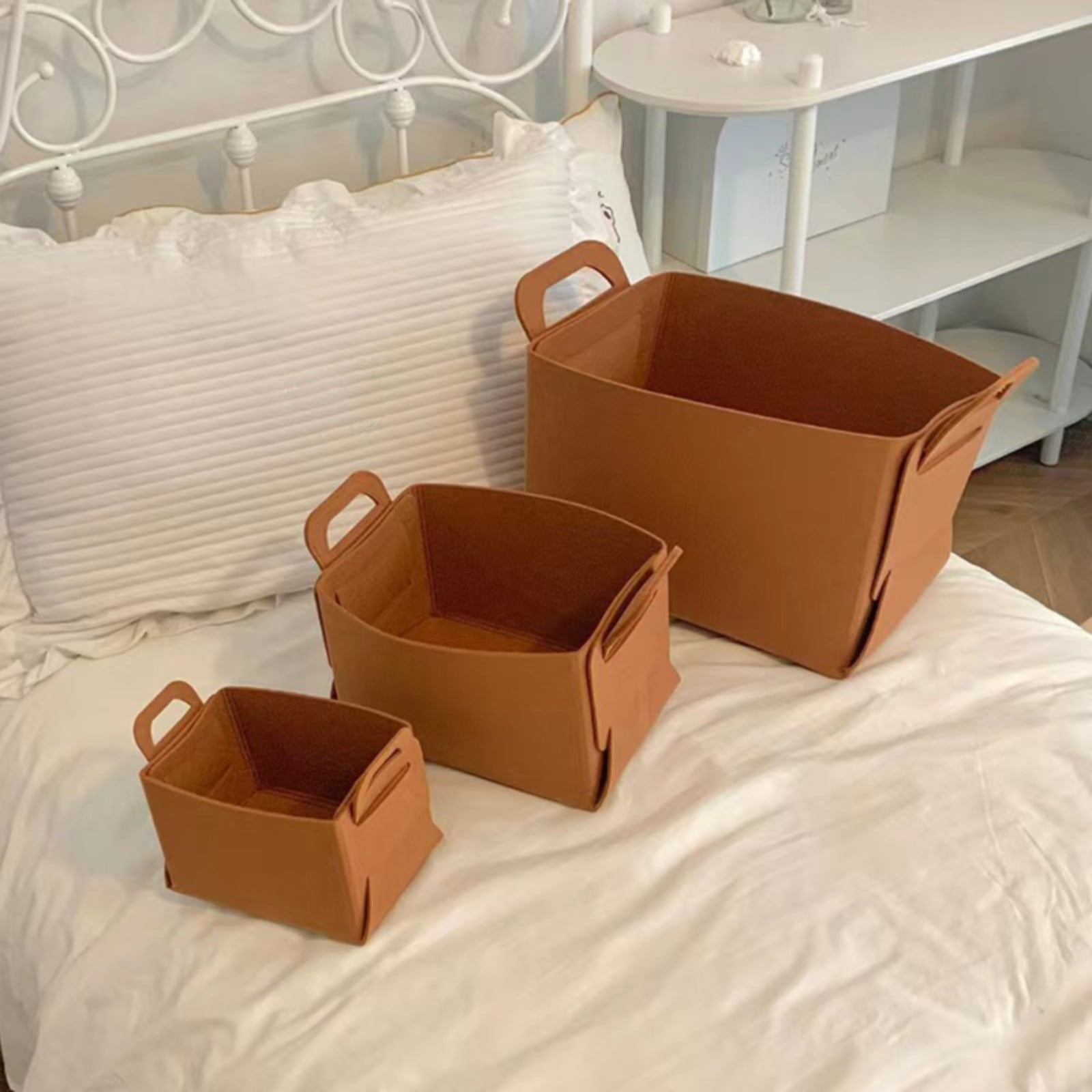 1PC Transparent Tissue Roll Storage Basket Multi Size Storage Basket ...