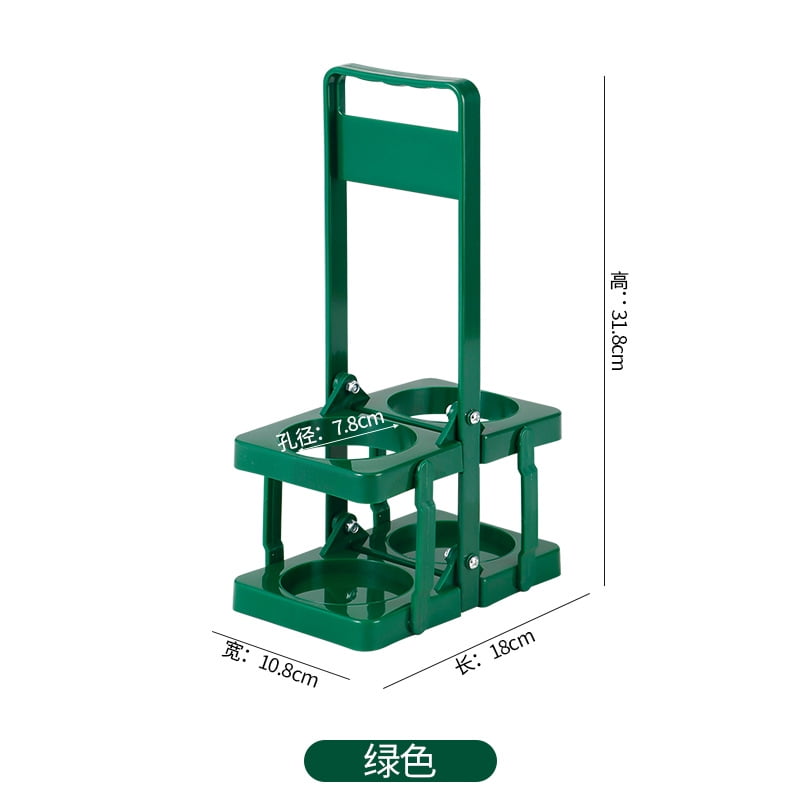 1PC Two-Bottle Beer Holder Plastic Folding Wine Rack Collapsible Hand ...