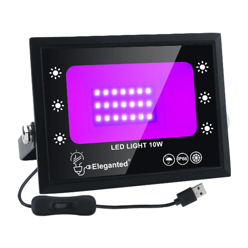 1PC USB Purple light Flood light 10W High Brightness IP66 Waterproof ...
