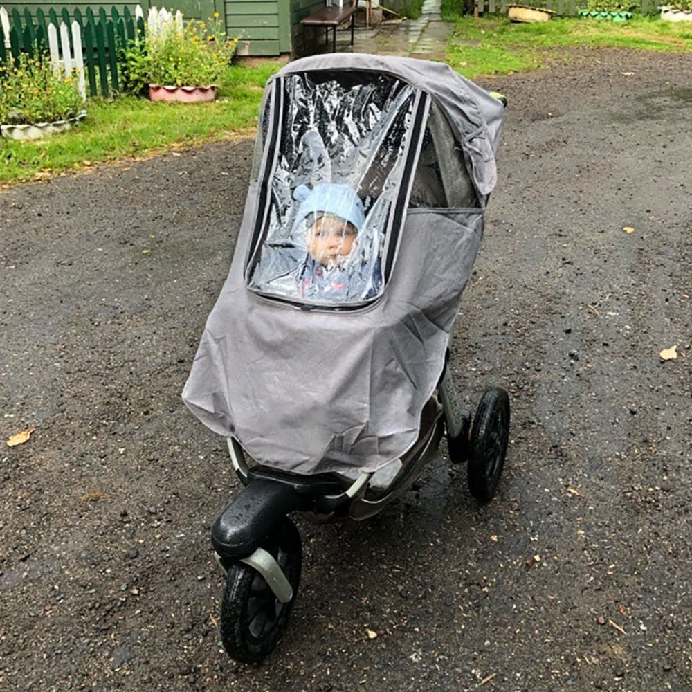 1PC Universal Baby Stroller Rain Cover Windshield Baby Carriage ...