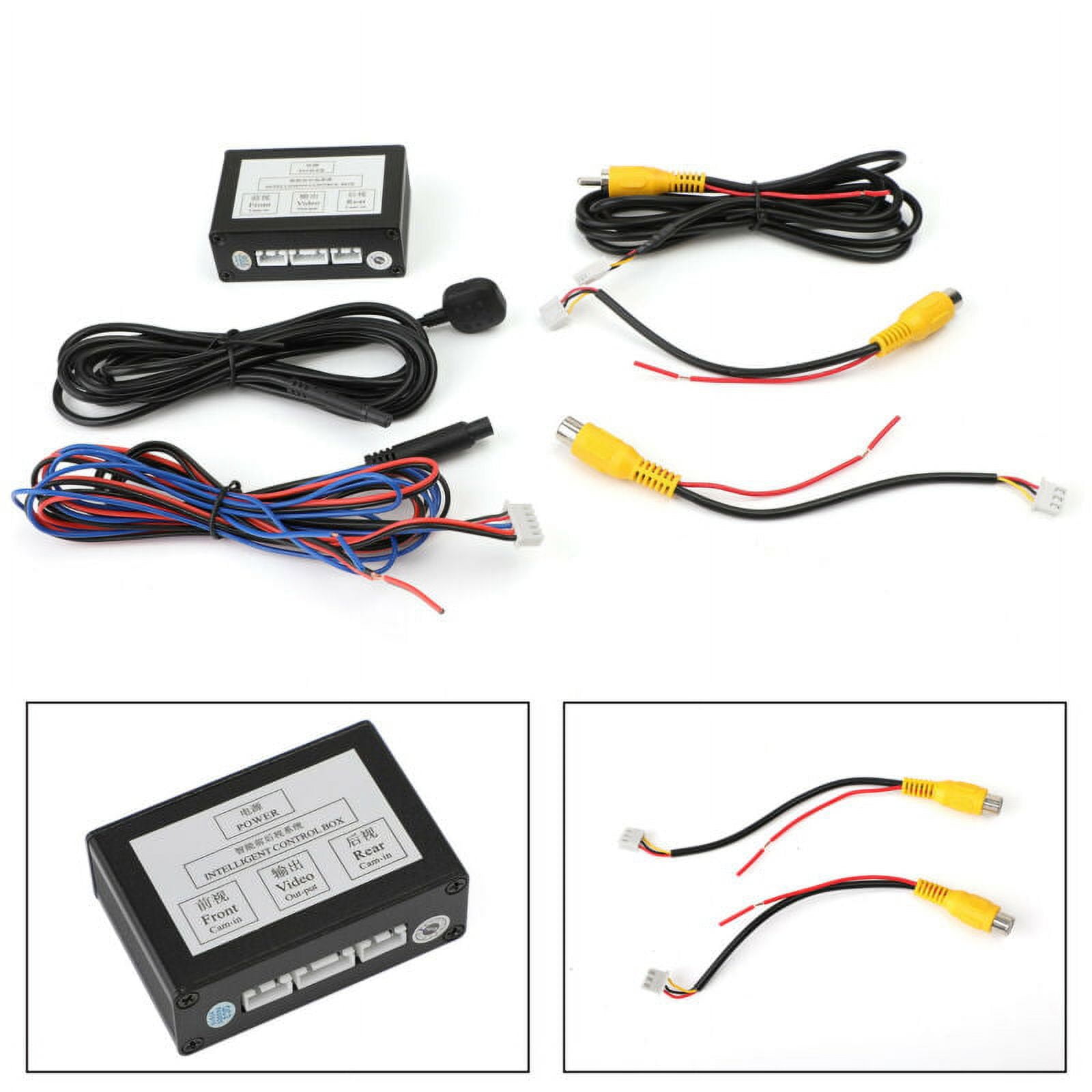 1PC Universal Car Front Rear Backup Camera Switch 2 Channel Control Box ...