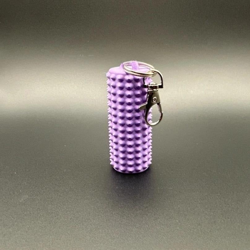 1PC VIOLET 6.5CM 3D printed spiked chain fidget spinner, gift, massage ...