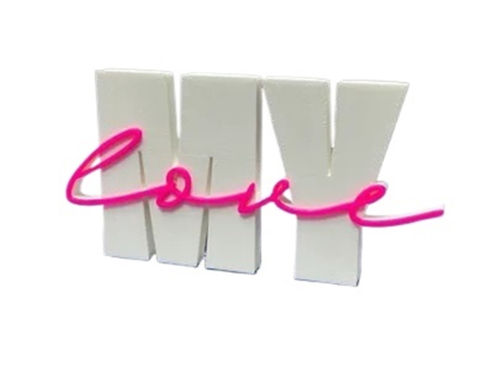 1PC Valentine's Day "My Love" Sign 3D Printing Gift - Walmart.com