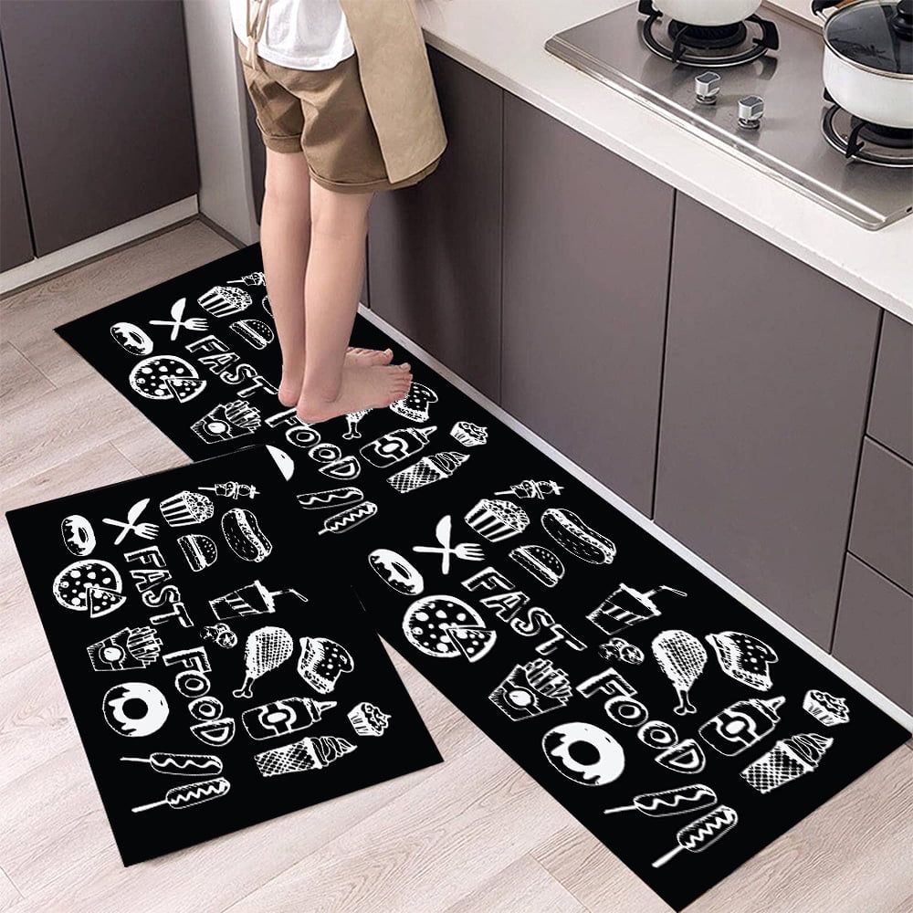 1PC Vegetable Grains Spices Kitchen Carpet Doormat Bedroom Home Floor ...