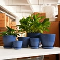 1PC Vertical Ribbed Thickened Plant Pot Non Ceramic Lightweight ...