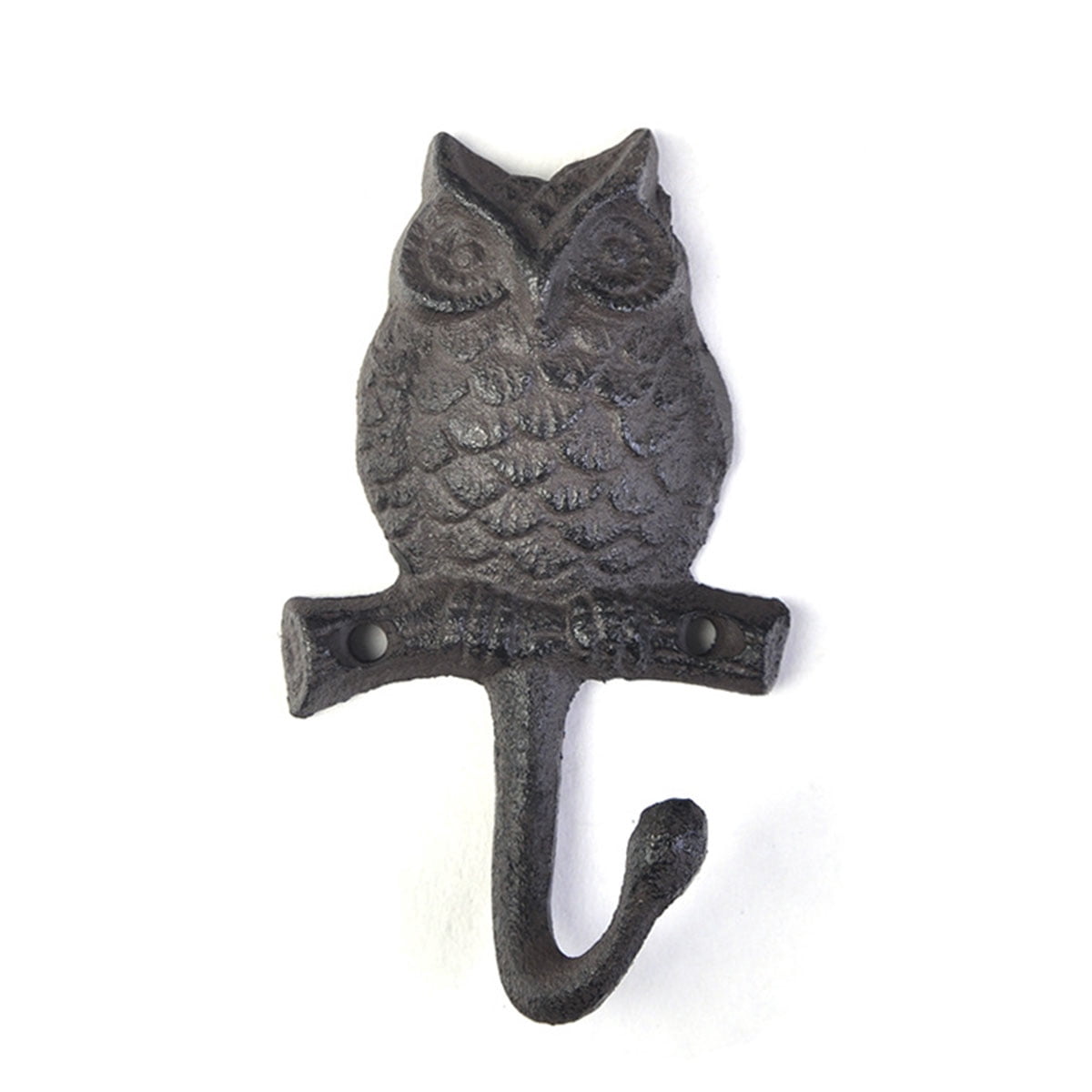 1PC Vintage Cast Iron Owl Hook-Rustic Wall Mounted Coat&Key Hanger ...