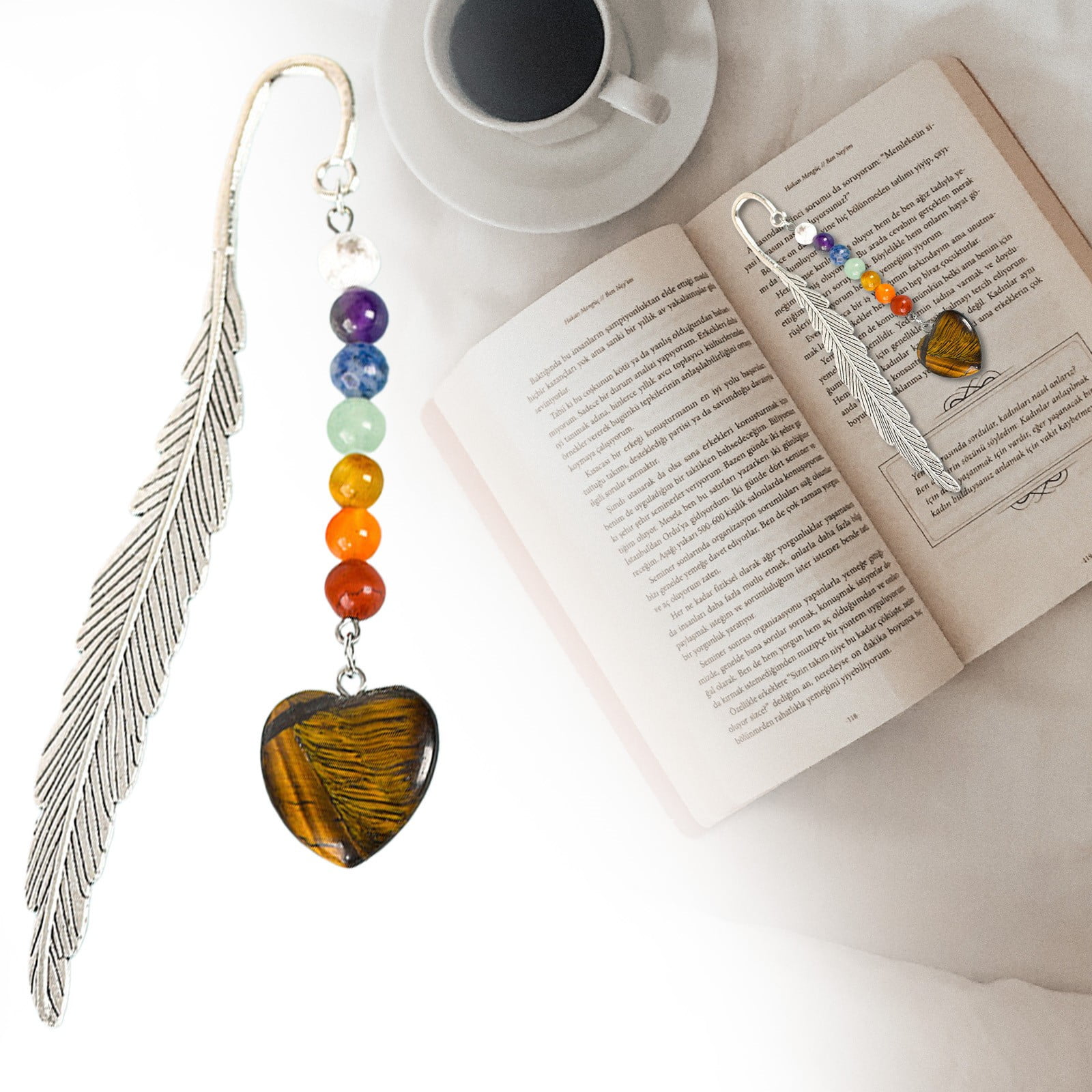 1PC Vintage-Style Metal Feather Bookmark with Butterfly Charm Mothers ...