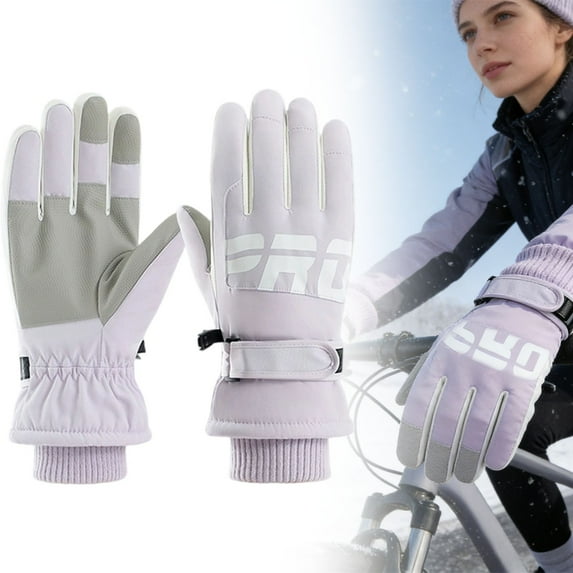 1PC Waterproof Winter Gloves, Snowboard Gloves, Non-Slip Mittens for ...